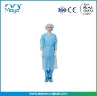 China Dental Grade PP Disposable Isolation Gown AAMI Long Sleeve & Elastic Cuff Universal Size for sale