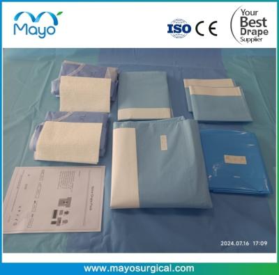 China Surgical Use Vertebral Surgery Sterile Laminectomy Spinal Drape Pack with incision Film for sale
