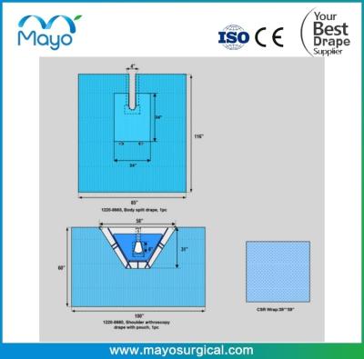 China Complex Material Surgical Shoulder Arthroscopy Drape Pack for sale