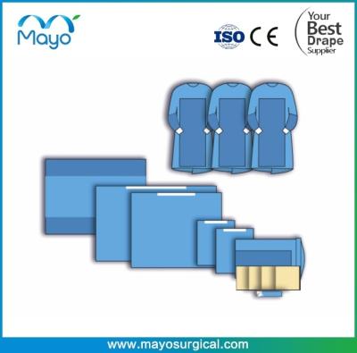 China Nonwoven Surgical General Surgery Drape Pack With Gown For Universal Surgery for sale