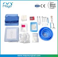 China Full Set Component Surgical Cath Pack With Angio Drape 4 Hole for sale