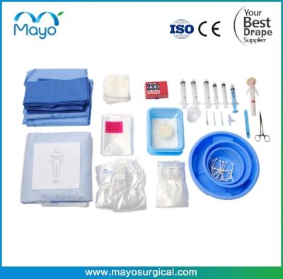 China Full Set Component Surgical Cath Pack With Angio Drape 4 Hole for sale