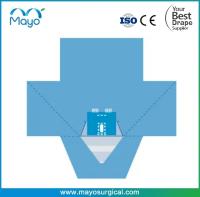 China Sterile Urology Surgical Drape Nonwoven Blue with Collection Pouch for sale