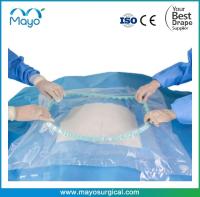 China Sterile Blue Nonwoven Caesarean Surgical Drape for Hospitals for sale