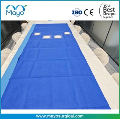 China Three-Layer Surgical Angiographic Drape 240cm x 370cm with Femoral Radial Window for sale