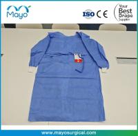 China EN 13795 Compliant Sterile Surgical Gown with Ultrasonic Seam and Knitted Cuffs for sale