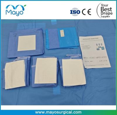 China Surgical Sterile Eye Surgery Set with Eye Drape w/ double collection pouch for sale