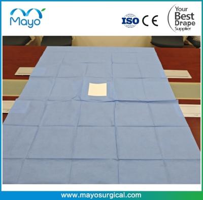 China Disposable Sterile LAZER Eye Drape with double collection Pouch for sale