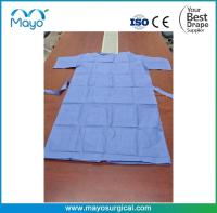China Soft Dark SMS Non-Sterile Disposable Medical Patient Gown with Veclor for sale