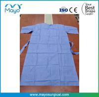 China Soft Dark SMS Non-Sterile Disposable Medical Patient Gown with Veclor for sale