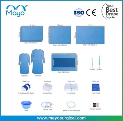 China Sterile Universal Surgical Pack with component All in One for sale