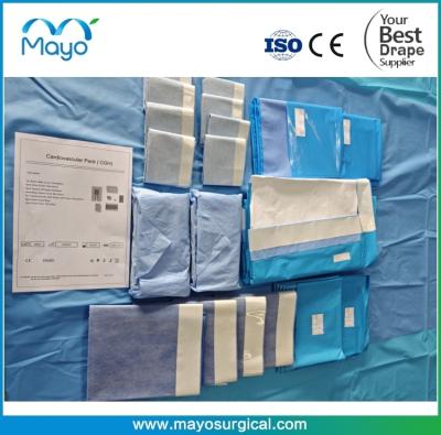 China Sterile Disposable Cardiovascular Split Drape Pack with customized component for sale