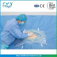 China Surgical Supplies Disposable C-Section Drape Set With Sterilization And Wrapping SMS / Creap Paper Blue for sale