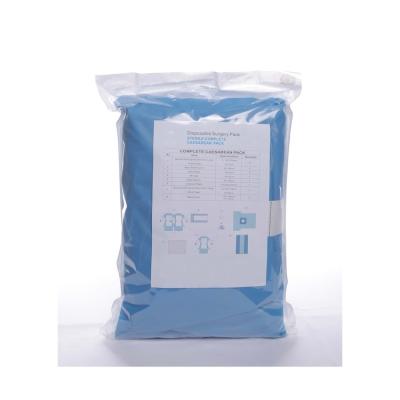 China OEM Available SMS Sterile Disposable Complete Caesarean Drape Pack Surgical Kit Packs For Medical for sale