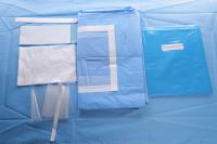China Sterile Surgical Laparotomy Drape Adhesive Laparoscopy Drape for sale