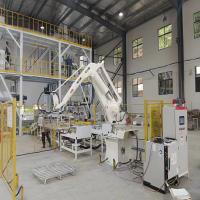 China Mechanical Robotic Picking Arm 380V Case Palletizing Robot Green for sale