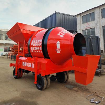 China Red Small Mobile Concrete Mixer 500L Small Portable Concrete Mixers for sale
