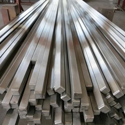 China HL Brushed Finish Stainless Steel Square Bar 4-200mm Equal Sides Hot Rolled Cold Drawn for sale