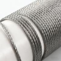 China Stainless Steel Wire Rope 0.15mm to 50mm Diameter Heavy Load Bending Fatigue Resistant for sale