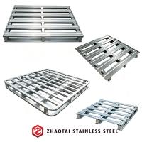 China Custom Heavy Duty 201 Stainless Steel Pallets Industrial Metal Ss Pallet Fabrication for sale