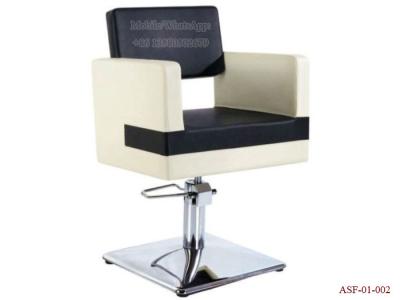 China Custom Color Barber Styling Chair ASF-01-002 Leather Salon Chair 110kg Capacity for sale
