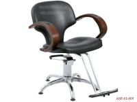 China Hydraulic Styling Chair Base for Hairdressers Beauty Salon Leather Black 360 Degree Swivel for sale