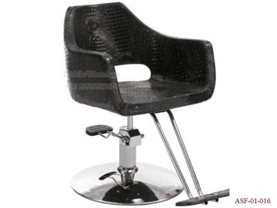 China Hydraulic Reclining Salon Styling Chair Black Leather Beauty Furniture ASF-01-016 for sale