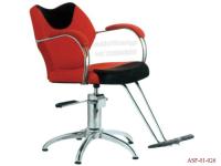China ASF-01-026 Barber Chair Beauty Salon Leather Styling Chair Red Custom Color for sale