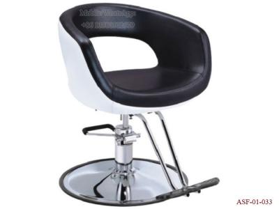 China Round Styling Chair Hydraulic Pump Durable Leather Seat 360 Degree Swivel Barber Chair for sale