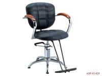 China Black Leather Salon Hair Styling Chair ASF-01-029 with 360 Degree Swivel for Beauty Salon Use for sale