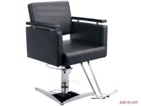 China Black Leather Salon Styling Chair ASF-01-045 Luxury Beauty Furniture 110kg Capacity for sale