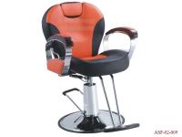China ASF-02-005 Metal Armrest Durable Leather Barber Chair for Salon Use 110kg Capacity for sale