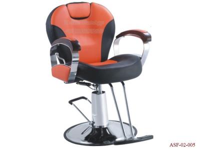 China ASF-02-005 Metal Armrest Durable Leather Barber Chair for Salon Use 110kg Capacity for sale