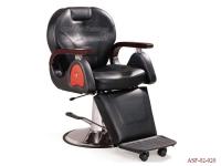 China ASF-02-020 Customizable Barber Chair for Beauty Salon Leather Black 120kg Capacity for sale