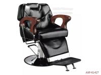 China ASF-02-027 Barber Chair Black Leather Salon Furniture Wholesale New Barber Stations for Sale for sale