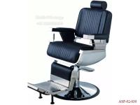 China ASF-02-030 Hydraulic Pump Barber Chair Headrest Hair Salon Chair Black Leather 110V for sale