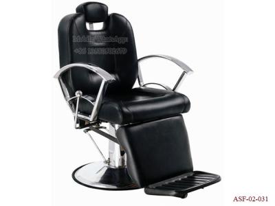 China ASF-02-031 Reclining Synthetic Leather Barber Chair with Hydraulic Pump 110V for sale