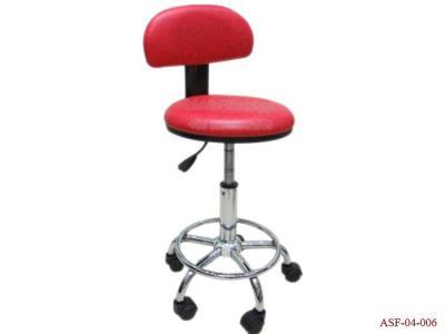 China Red Leather Beauty Salon Adjustable Hair Master Chair Custom Color ASF-04-006 for sale