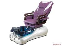 China ASF-05-025 Luxury Pedicure Chair with Glass Bowl Customizable Leather Salon Spa Equipment for sale
