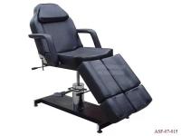 China British Style PU Leather Hydraulic Pump Beauty Bed with High Density Sponge 200kg Capacity for sale
