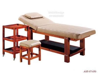 China Wood Massage Bed for SPA Salon Customizable Leather 200cm Stable Comfort for sale