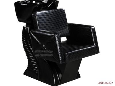 China ASF-06-027 New Design Salon Shampoo Chair Back Washing Sink Leather Custom Color for sale