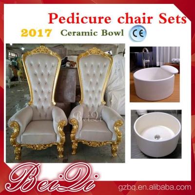 China High Back King Throne Pedicure Chair Foot Spa Equipment Furniture for sale