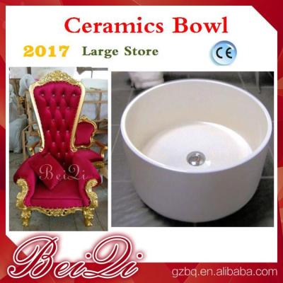 China Wholesale Ceramic Pedicure Throne Chair Spa Pedicure Bowl Sink 110V 60Hz for sale