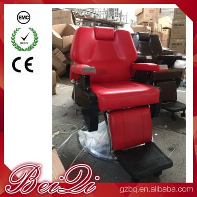 China Big Pump Red Barber Chair Luxury Hair Styling Chair 110V 220V for Salon for sale