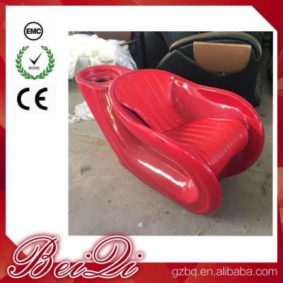 China Fiber Glass Shampoo Chair Silver Hair Washing Chair 2018 Hot Sale for sale