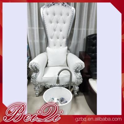 China Wholesale Pedicure King Throne Spa Chair with Foot Bath Basin for Salon Equipment for sale