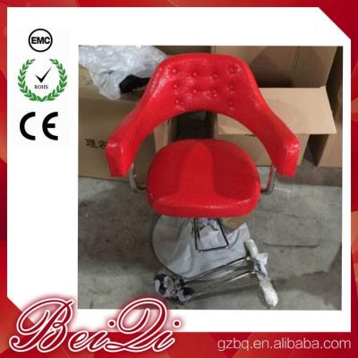 China Antique Red Barber Chair Hair Salon Styling Chair Heavy Duty 110kg Capacity for sale
