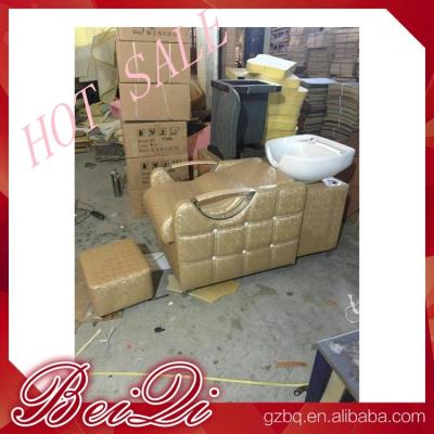 China Beauty Salon Hair Washing Sink Backwash Shampoo Unit Bed with Adjustable Height for sale