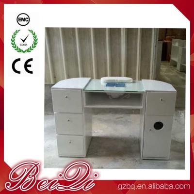 China Wholesale Nail Manicure Table with Vacuum 110V Salon Equipment 120cm Workstation for sale